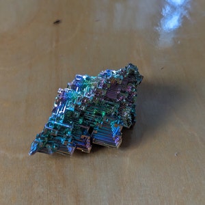 Rainbow Bismuth Geode Crystal Display Specimen Lab-grown - Etsy