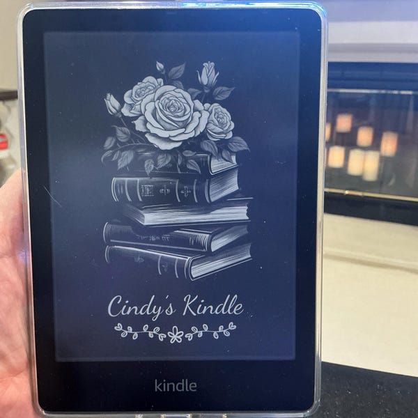 YOUR NAME Personalized Kindle Lock Screen, Wallpaper for Kindle ...