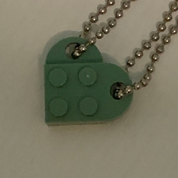 Lego Brick Heart Necklace - Etsy