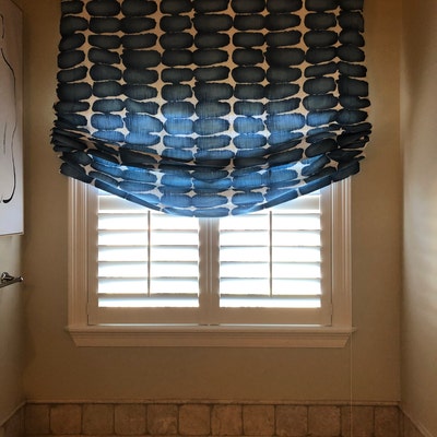 Faux Roman Shade Valance Custom Window Treatment Relaxed Style Designer ...