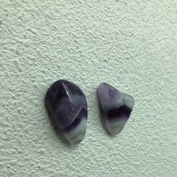 2 Large GEM Amethyst Dogtooth Mini Tumbled Stones Crystals, Healing ...