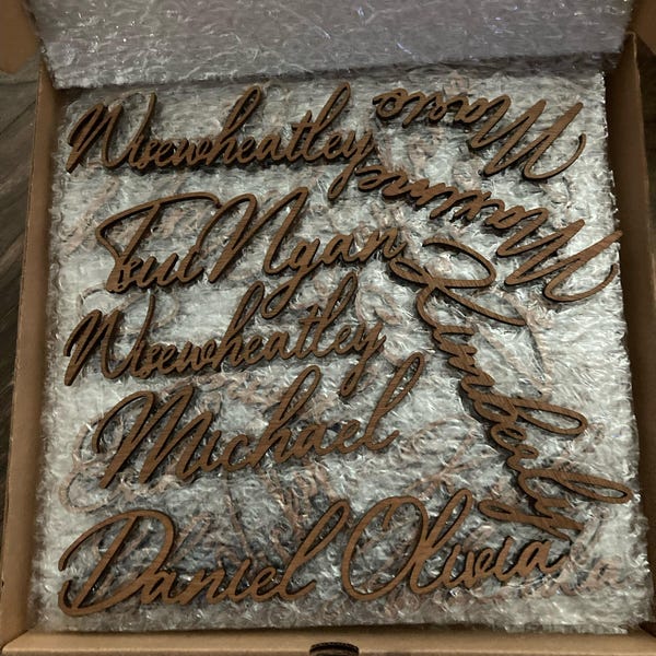 Wedding Place Cards Custom Laser-cut Name Tags Acrylic Names for ...