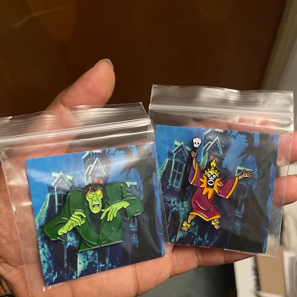 Villains Enamel Pins - Creeper Phantom Shadow Red Beard Tar Monster ...