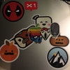 Hackintosh Apple Skull Logo Custom Mash Up MacBook iPhone Laser Printed ...