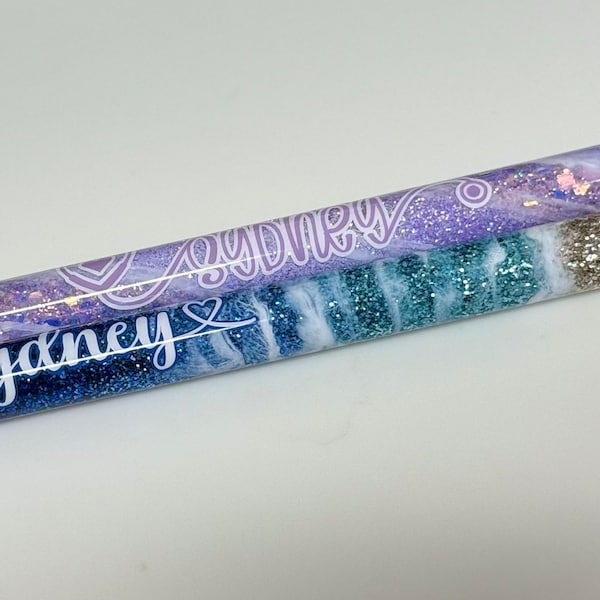 Pastel Glitter Pen: Milky Way Swirl, Handmade, Refillable Inkjoy Pen - Etsy