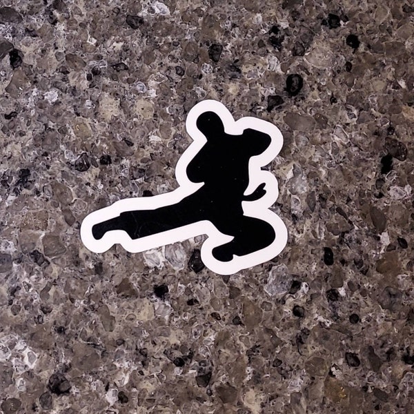 Personalized Martial Arts Sticker, Custom Karate Sticker, Tae Kwon Do ...
