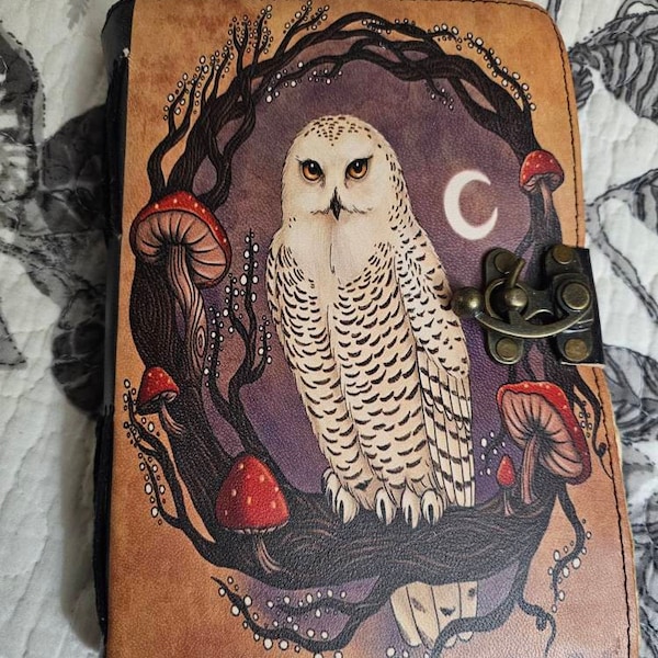 Handmade Seven Stone Chakra Diary Embossed Journals Bound Witchcraft ...