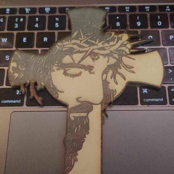 Jesus and Cross Laser Cut File. Vector File for Laser Cutting. Wall Art ...