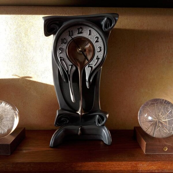 Art Nouveau Melting Mantle Clock - Etsy