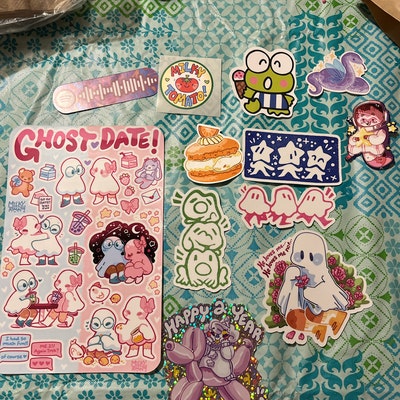 Ghost Date Sticker Sheet - Etsy