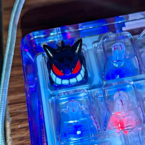 Gengar Resin Keycap,pokemon Keycap,custom Pokemon Keycaps Artisan,anime ...