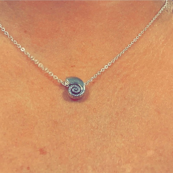 Little Silver Bug Necklace, Small Beetle Pendant Thin Delicate 18in ...