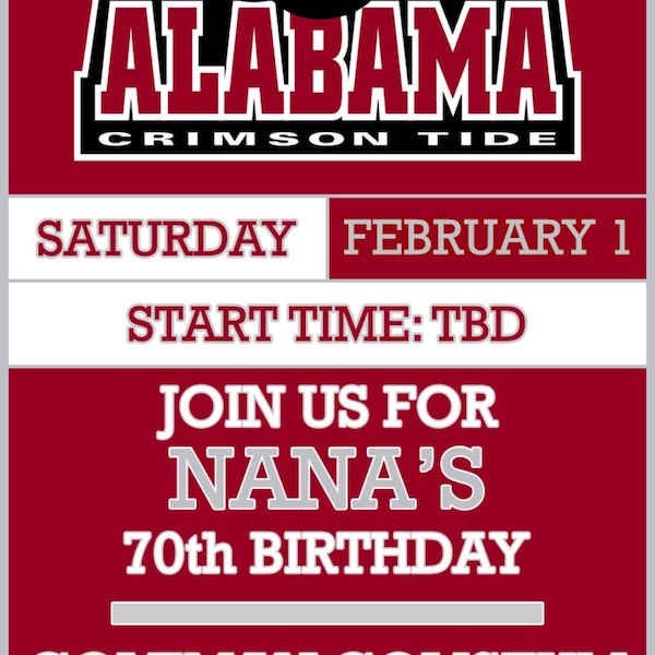 Georgia Bulldogs Ticket Invitation - Etsy