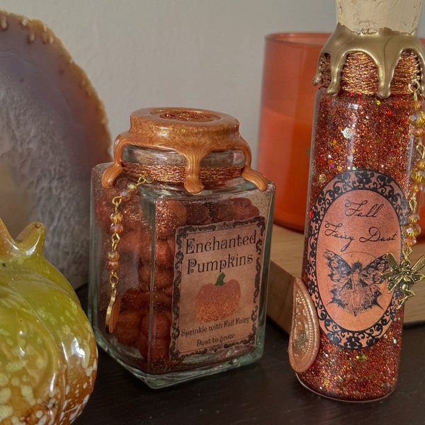 Fall Fairy Set Autumn Potion Bottle Halloween Decorative Potion Witch ...