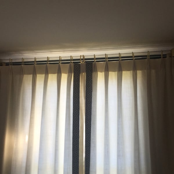 Lucite Curtain Rod CUSTOM CUT Brass Gold Curtain Rectangle Acrylic ...