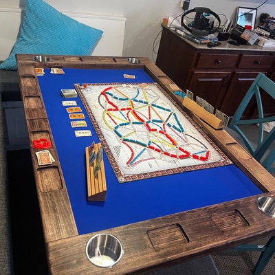 Board Game Table Topper With Added Shelves - Etsy
