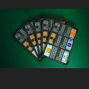 Two Tier Board Game Card Holder, Tabletop Gaming Card Rail, Wooden ...