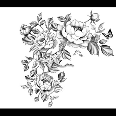 Custom Tattoo Design, Custom Back Tattoo, Personalized Tattoo Drawing ...