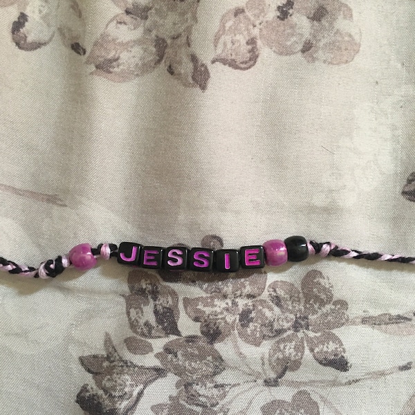 Custom Name Thread Bead Friendship Bracelet, Waterproof, Braided String ...
