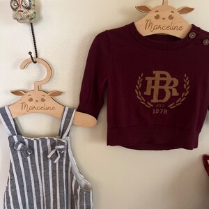 Personalized Baby Hangers, Wooden Children's Clothes Hanger, Baby ...