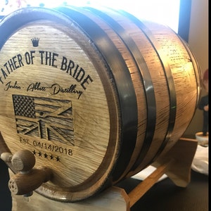 Personalized Whiskey Barrel: Custom Engraved American White Oak - Etsy