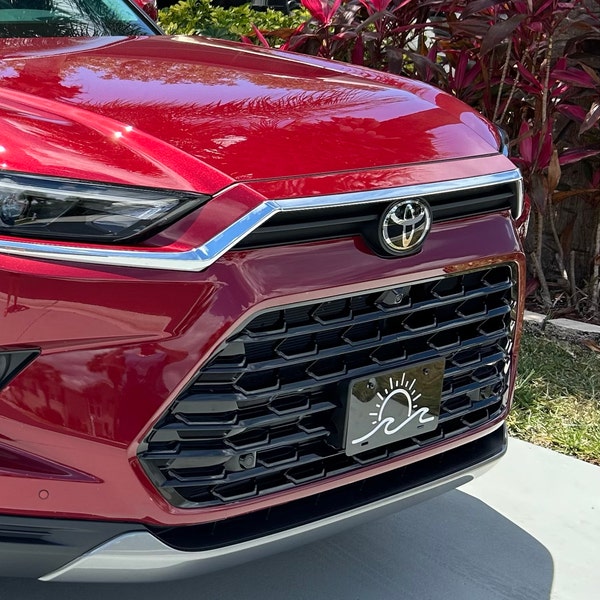 Sun Ocean Wave License Plate Vanity Front Car Tag Diamond Etched on ...