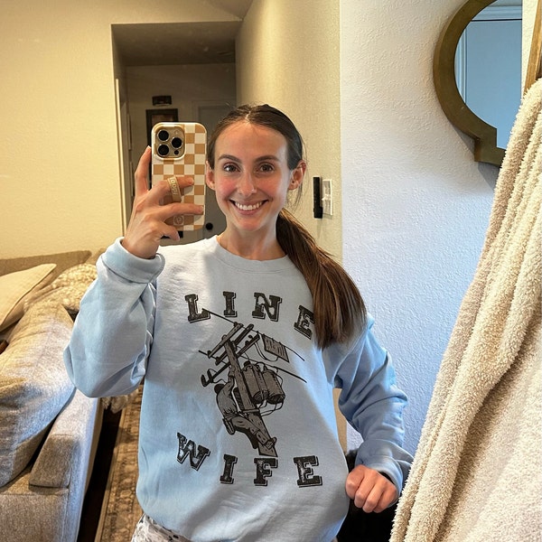 Line Wife Sweatshirt, Lineman's Wife Shirt, Line Life, Electricians ...