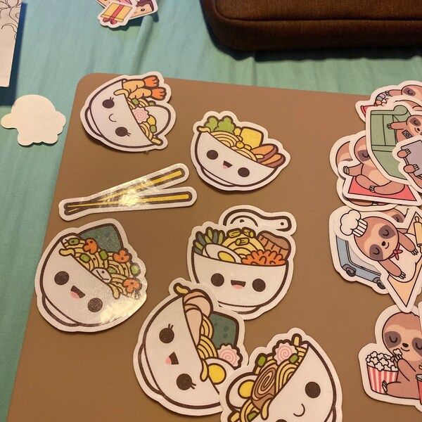 Kawaii Ramen Bowl Sticker Pack | Cute | Fun Stickers | Stickers | Gift ...
