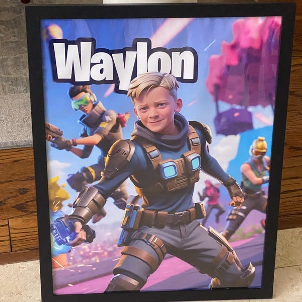 Custom Gamer Portrait From Photo, Personalized Game Character, Gamer ...