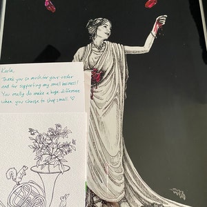 Thread of Life Ancient Greek Mythology Art Print Hand | Etsy