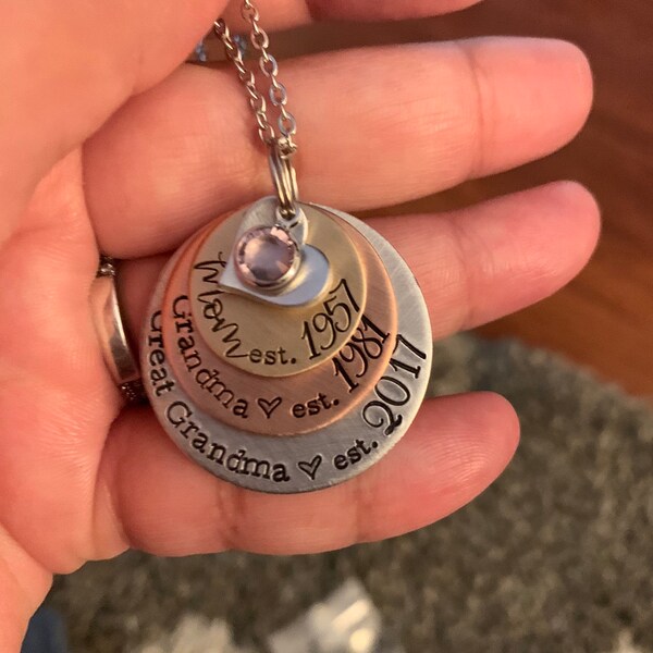 Personalized Stamped Great Grandma Keychain. Pregnancy Announcement for ...