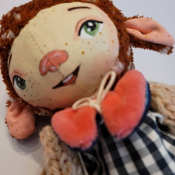 Mini Man Rag Doll, Fabric Bearded Man Doll, Man Beard Doll,handmade ...