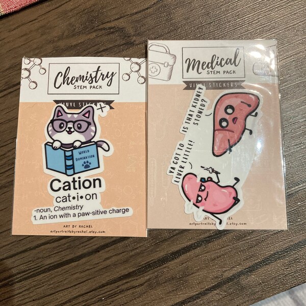 Medical Pun Stickers | Science, Medicine, Pre-med, Anatomy | Water ...