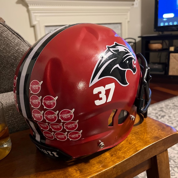 Custom 1 1/2 Inch Individual Helmet Numbers Dye Cut for Each Player ...