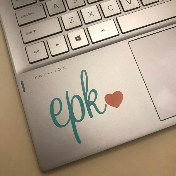 Monogram Car Decal, Monogram Laptop Decal, Monogram Sticker ...
