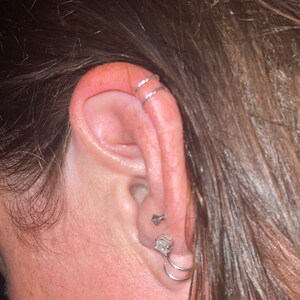 Helix Clicker Hoop Opal Helix Ring Earring Helix Piercing - Etsy