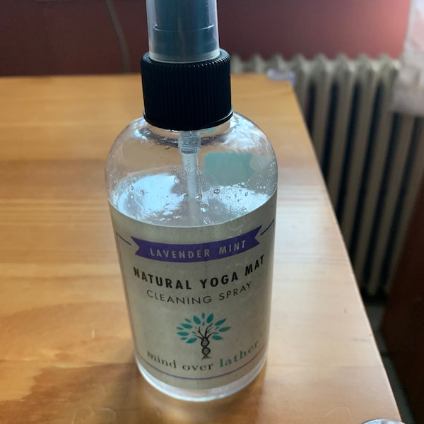 Lavender Mint Natural Yoga Mat Cleaner, 8oz - Etsy
