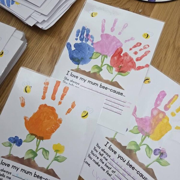 Mother's Day Garden Printable | Kids' Handprint Keepsake | Teacher and ...