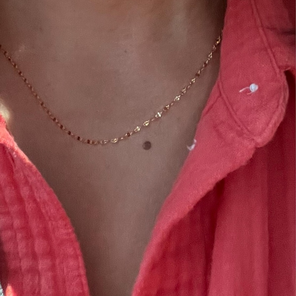 Dainty Mirror Chain Necklace by Caitlyn Minimalist • Minimalist ...