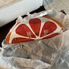 Hand Painted Ceramic Blood Orange Slice Key Holder, Unique Wall Storage ...