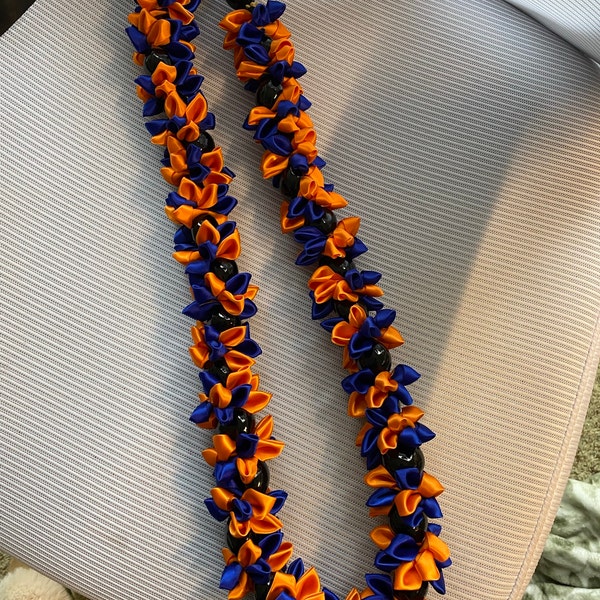 Hawaiian Whitecaps Ribbon Lei,hawaiian Ribbon Lei,graduation Lei ...