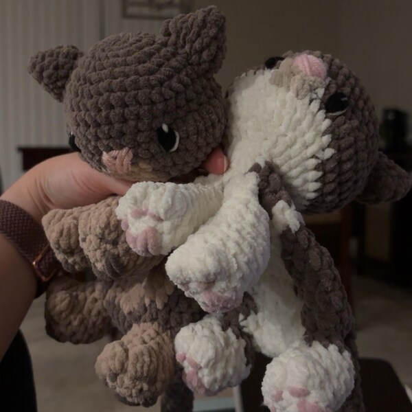 Tofu the Cat Snuggler PDF Crochet Pattern || 2-in-1 PDF FILE, Cute ...