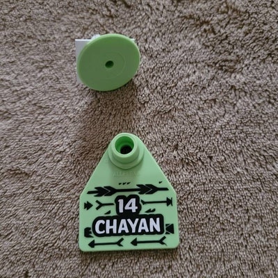 Custom Engraved Livestock Ear Tag Laser Engraved Goat Pig Sheep Ear ...