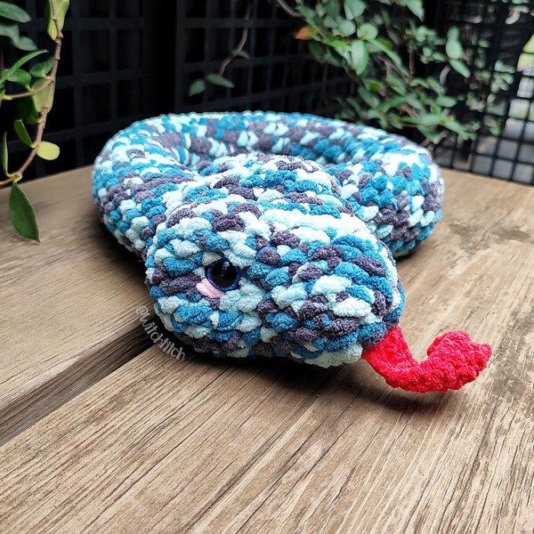 Snake Crochet Pattern and Tutorial / Viral Crochet Snake / Amigurumi ...