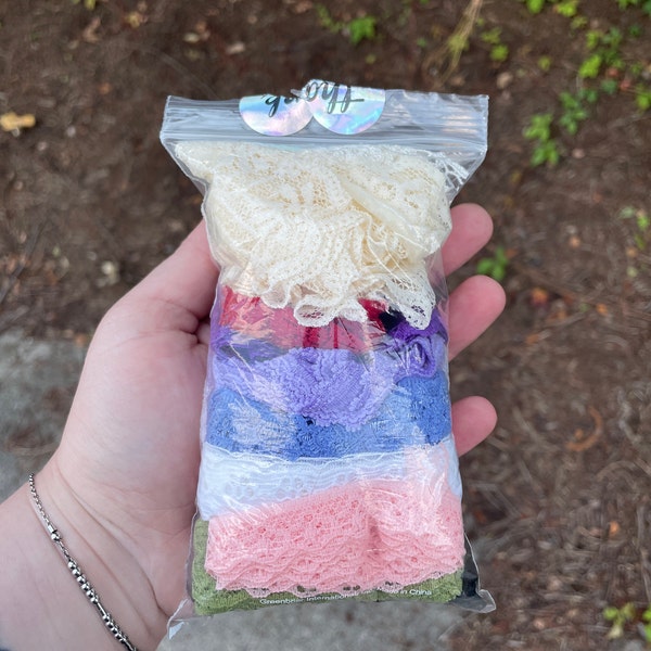 20-30 Yards of Assorted Lace, Lace by the Yard, Lace Scrap Grab Bag ...