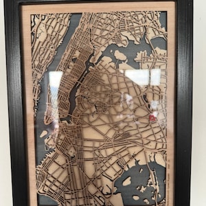 Washington Wood Map 5th Anniversary Gift Custom Wooden Map Laser Cut ...