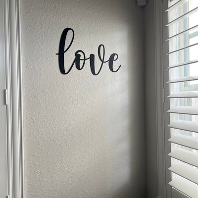 Family Metal Word Art Honey Script Word Art Indoor Outdoor Family Metal ...