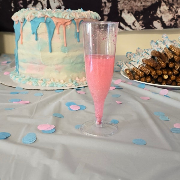Gender Reveal Glitter Dust™ Drink Pearl Luster Magically Reveal Color ...
