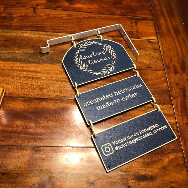 Personalized Sign for Hanging on Pop up Tents, Market Displays, Custom ...