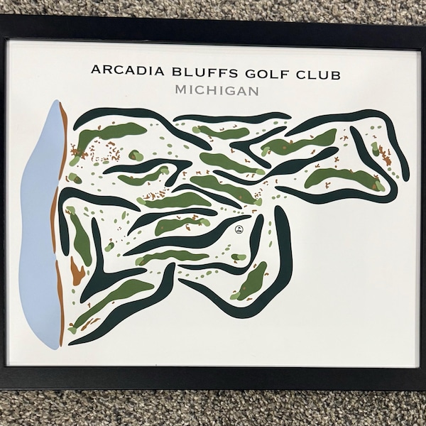 Golf Club Prints- Fairfax Country Club Virginia Golf Course Map | Golf ...